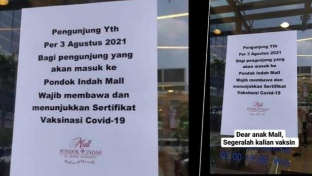 PENTING BEIBZ...! Ini Daftar Mal di Jakarta yang Wajibkan Pengunjung ... PENTING BEIBZ...! Ini Daftar Mal di Jakarta yang Wajibkan Pengunjung ...